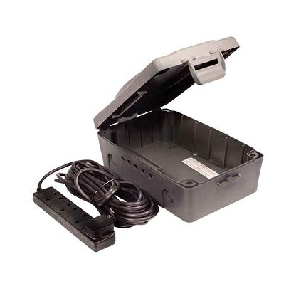 MasterPlug Weatherproof Box with 4G 8m Extension | Handy Cabin